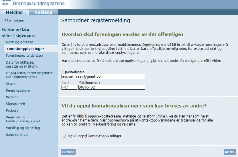Brønnøysundregistrene - Naturvernforbundet