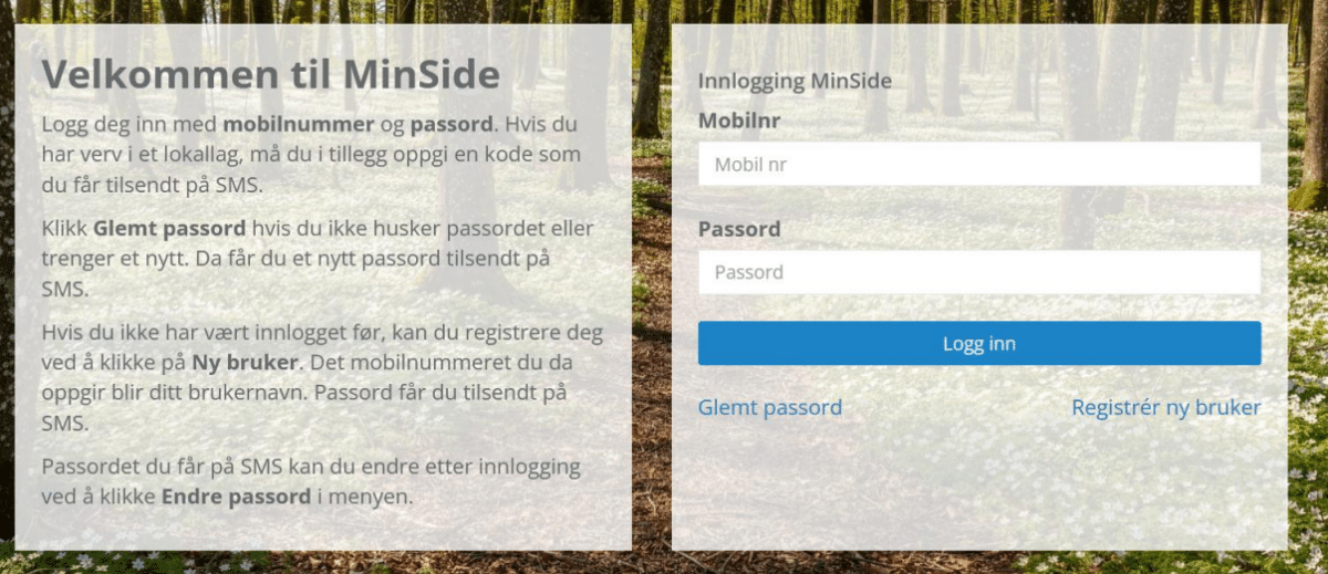 Veiledning til MinSide - Naturvernforbundet